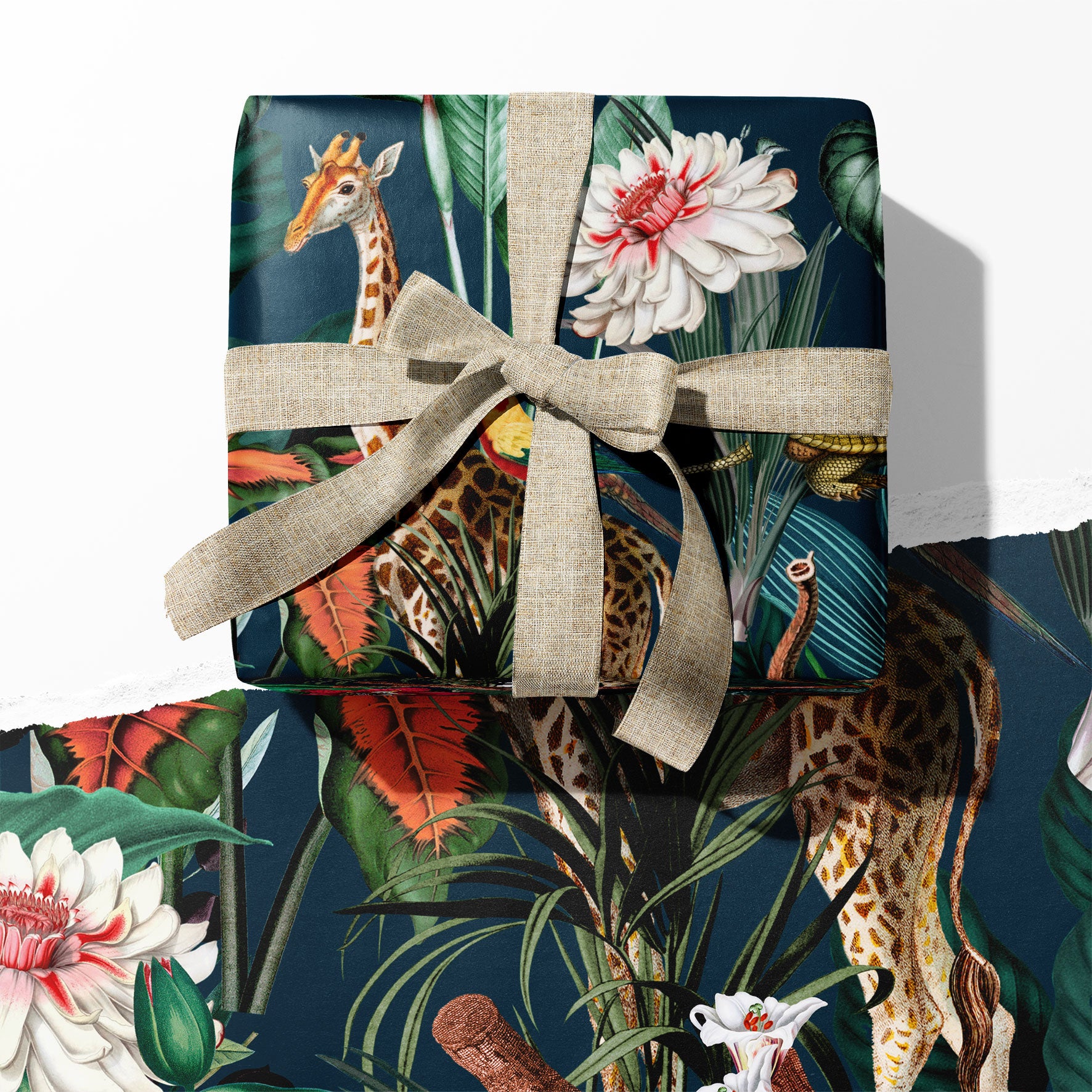 WRAPPING PAPER ~ Jungle Wild Inky [5 sheets] – To the Moon & Back Paper ...